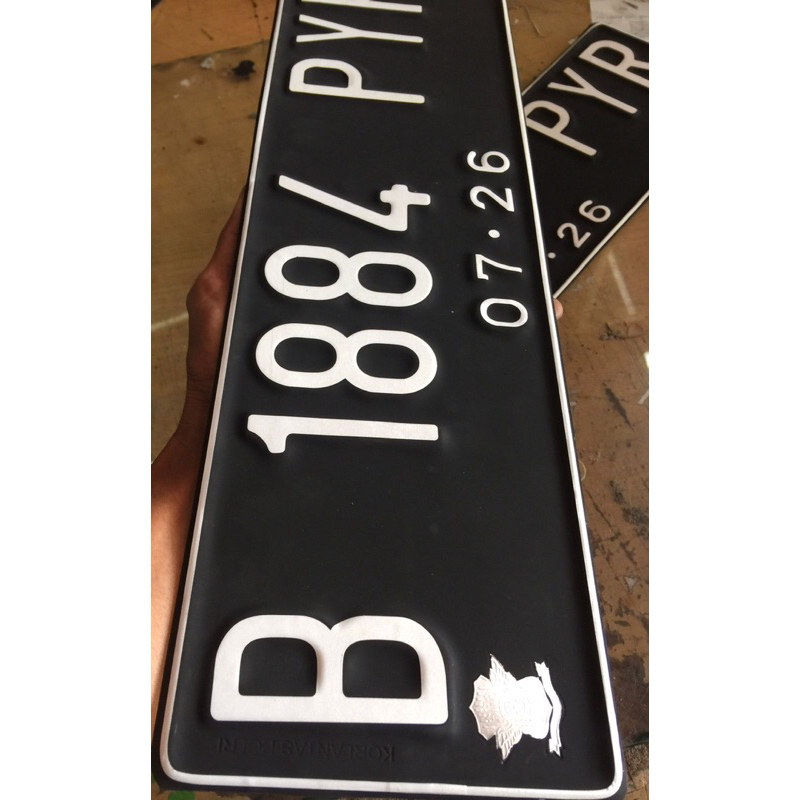 Jual Spesialis Plat mobil std angka stiker keren | Shopee Indonesia
