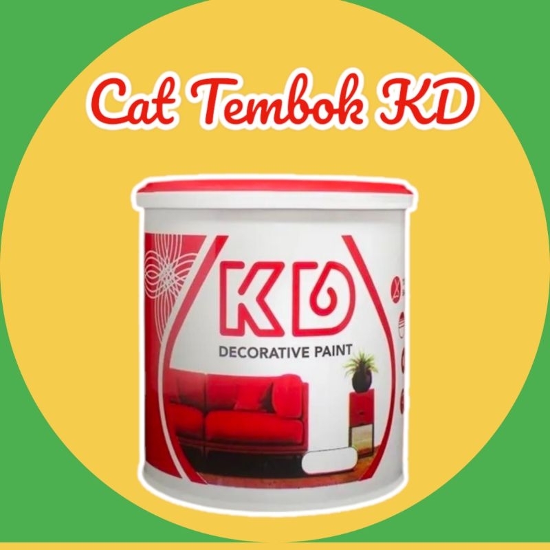 Jual cat tembok/cat putih/cat water base 1kg/ merk KD Kualitas Djamin ...