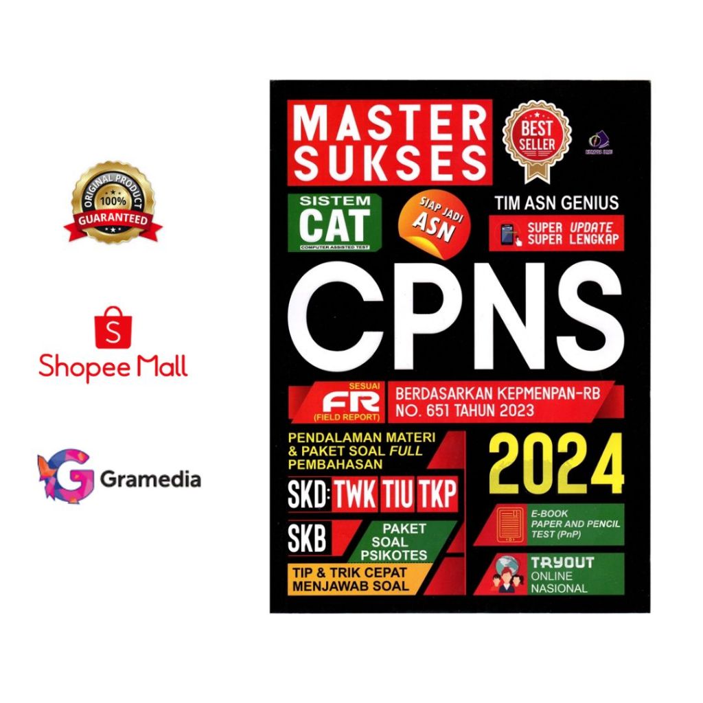Jual Gramedia Palembang Burlian - Master Sukses Sistem CAT CPNS 2024 ...