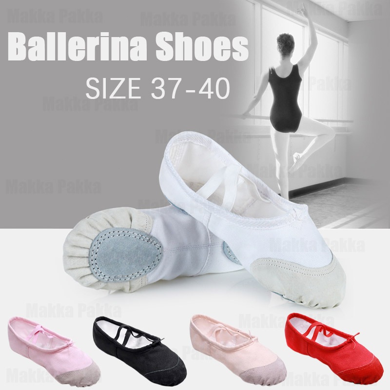Jual Sepatu balet dewasa / best seller ballerina shoes / Canvas Ballet ...