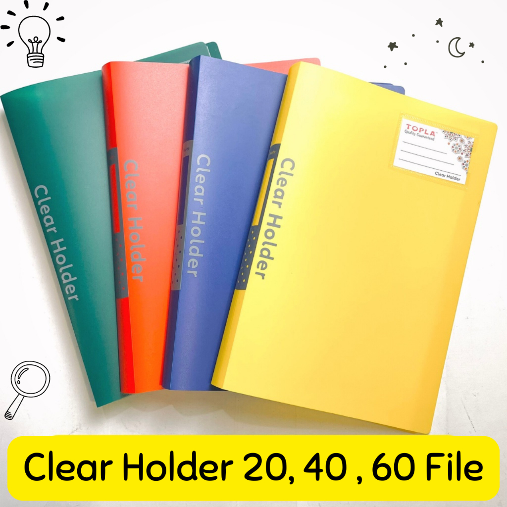 Jual Clear Holder Folio / COD / Folio / Dokumen Keeper F4 Folio / 20 40 60 Lembar | Shopee Indonesia
