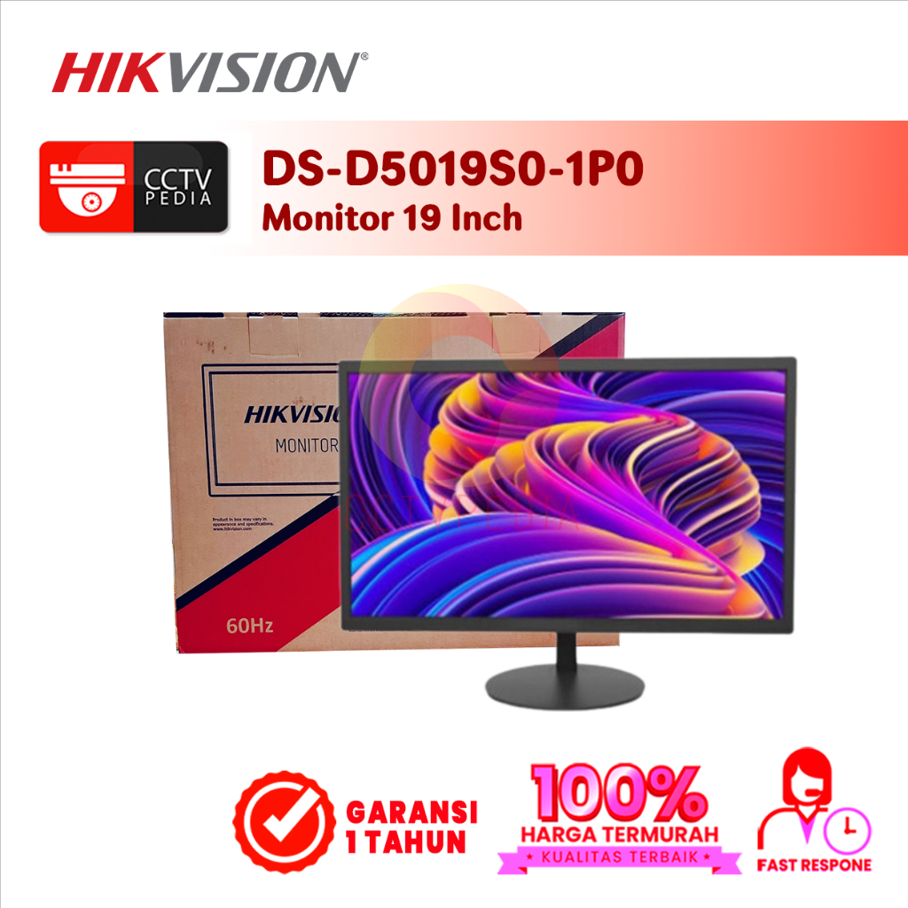 Jual Hikvision DS-D5019S0-1P0: Monitor 19 Inch | Shopee Indonesia