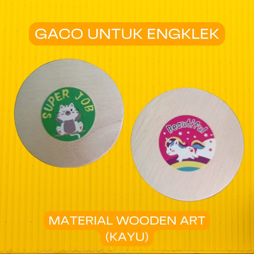 Jual Gaco Untuk Engklek diameter 5cm tebal 1.5cm dengan sticker random ...