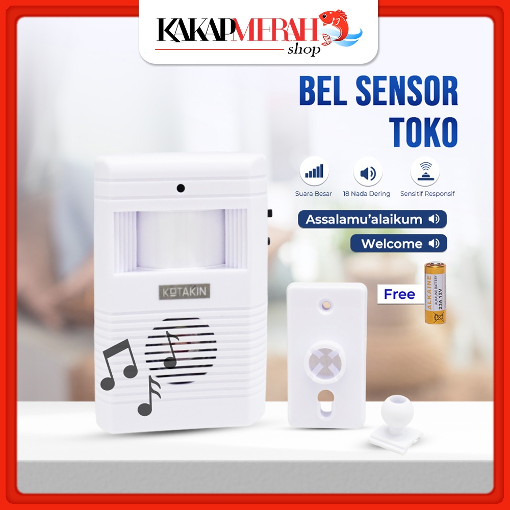 Jual Bel Sensor Gerak Selamat Datang Super Market Toko Bel Otomatis ...