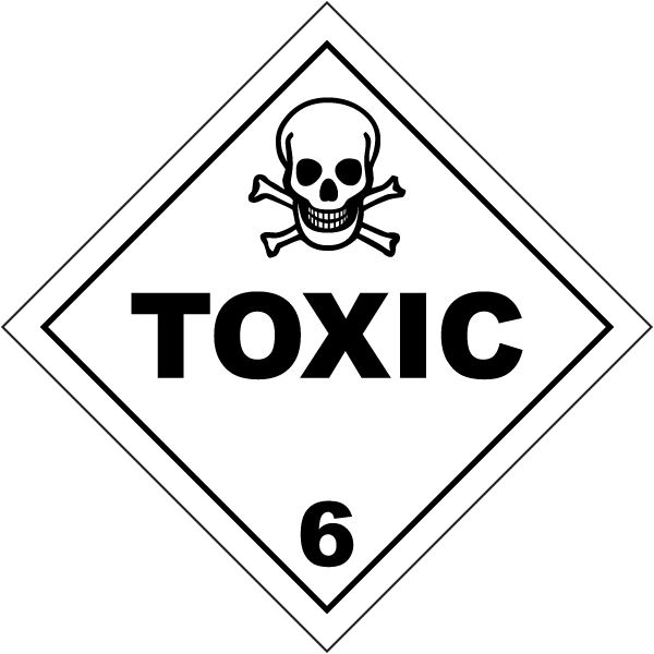 Jual Cetak Stiker Waterproof Dangerous Goods (Class 6) | Shopee Indonesia