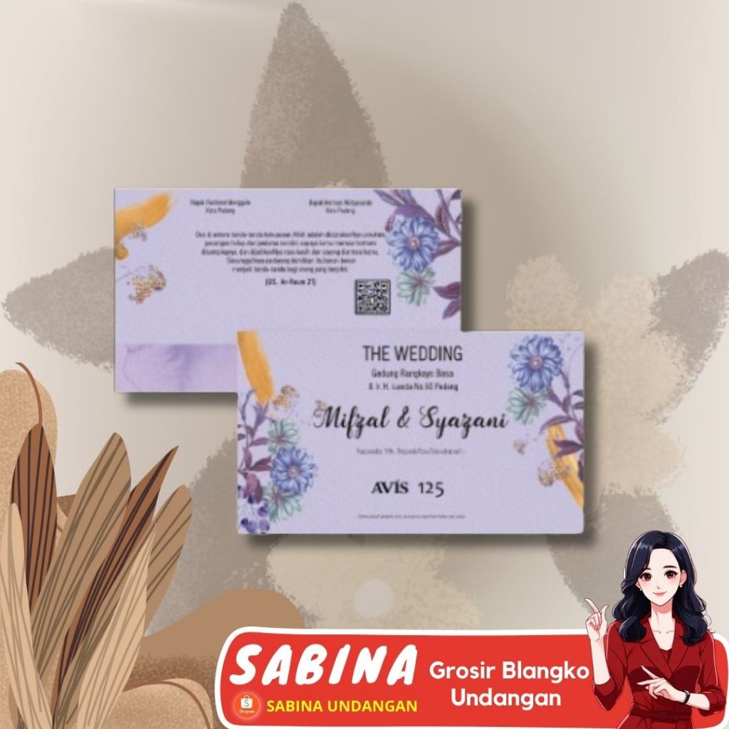 Jual BLANGKO UNDANGAN AVIS 125 | SABINA UNDANGAN FREE KATALOG DAN FILE ...