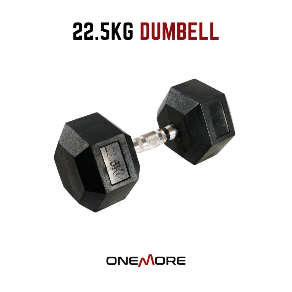 Jual ONE MORE Dumbell Hexagonal 22.5kg Barbel | Shopee Indonesia