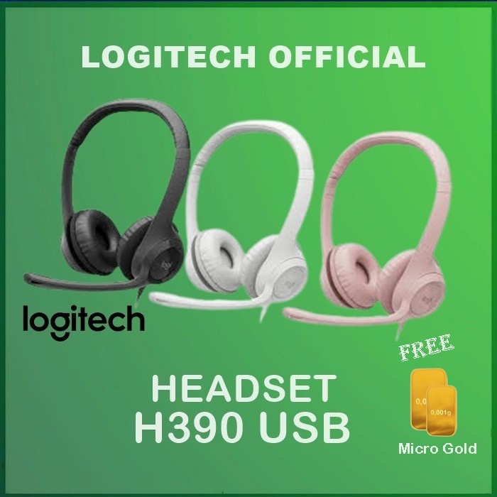 Jual Logitech h390 USB Stereo Headset | Shopee Indonesia