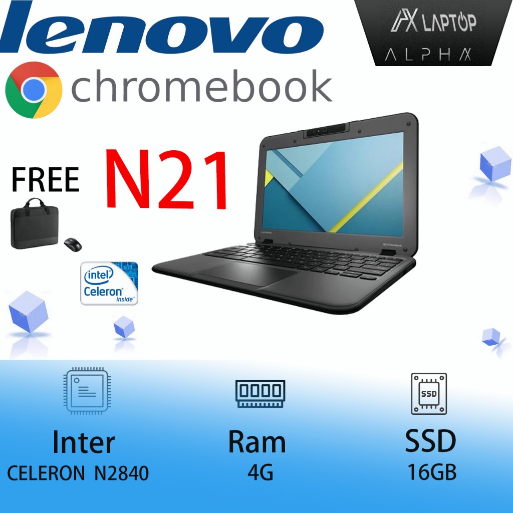 Jual Laptop Lenovo N21 Chromebook Celeron N2840 11.6 inch | RAM 4GB SSD ...