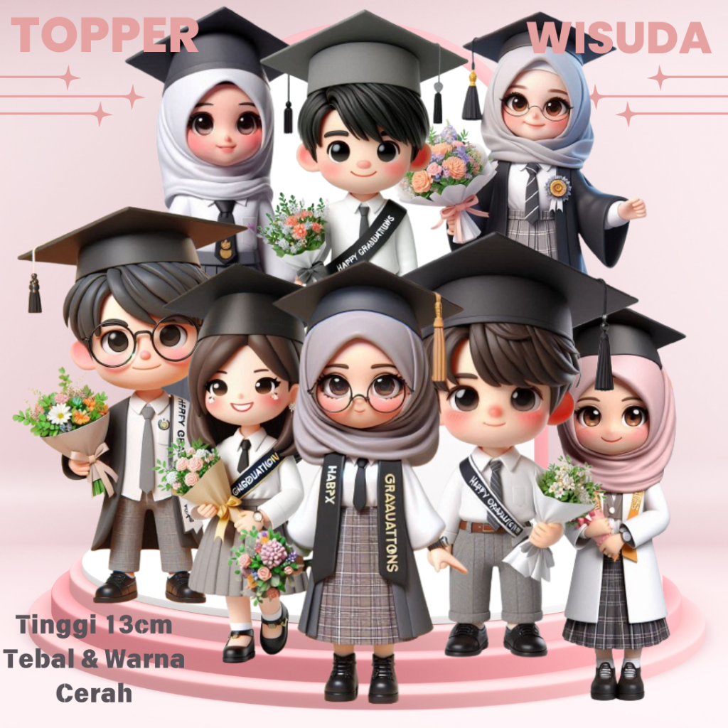 Jual Topper Wisuda SMA / Topper Wisuda Sekolah / Topper Seragam Sekolah ...
