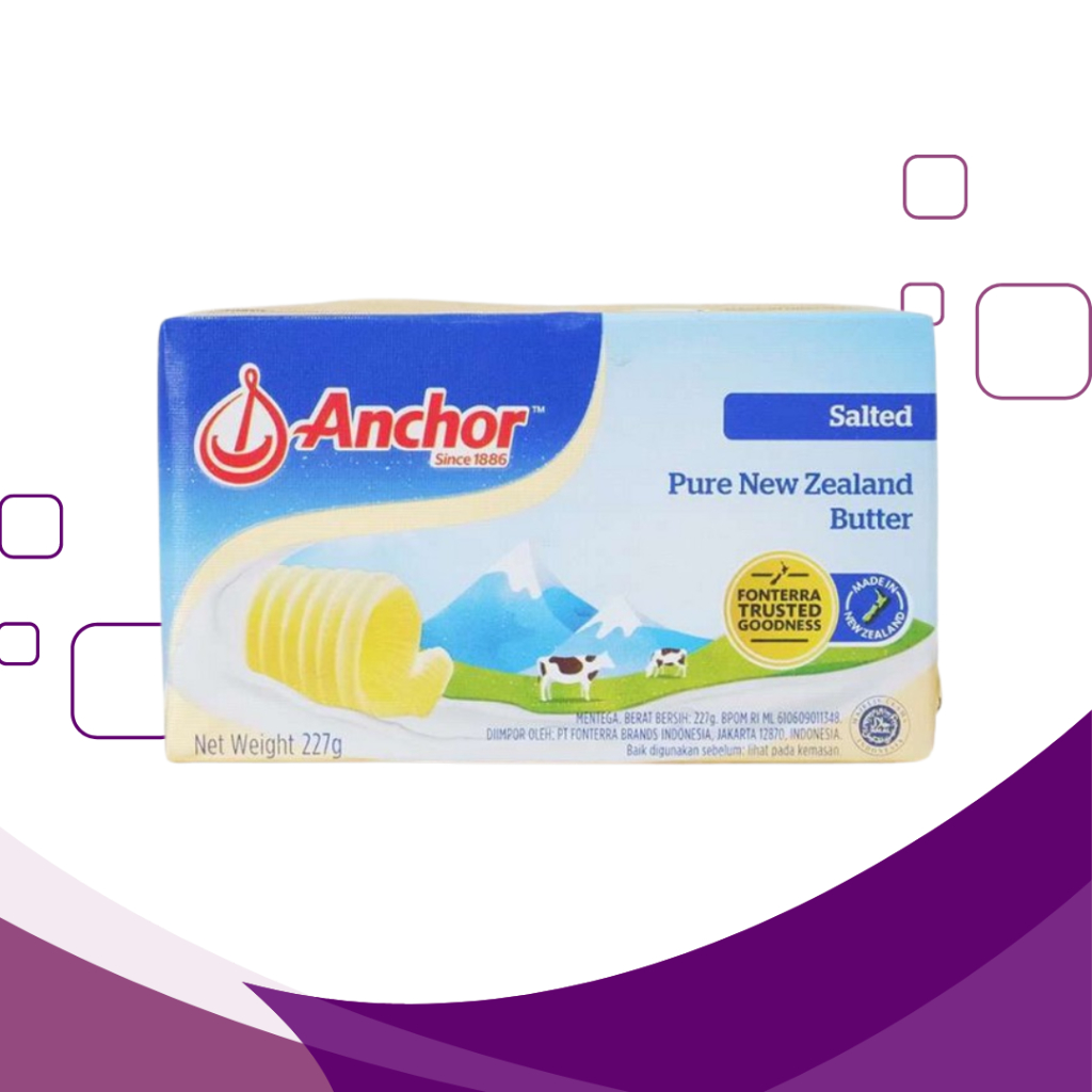 Jual Anchor Butter/Mentega Salted 200 gram | Shopee Indonesia