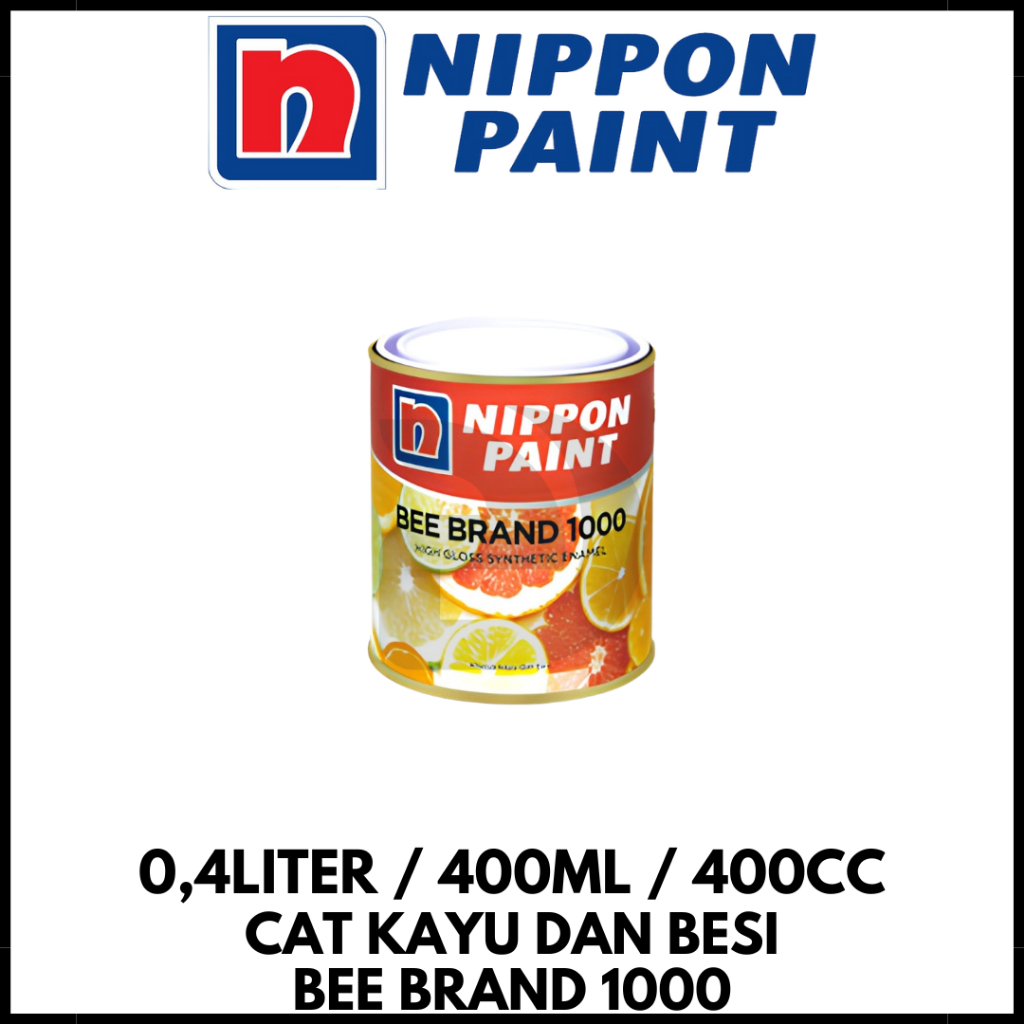 Jual Cat Kayu dan Besi Bee Brand 1000 400cc / Nippon Paint | Shopee Indonesia
