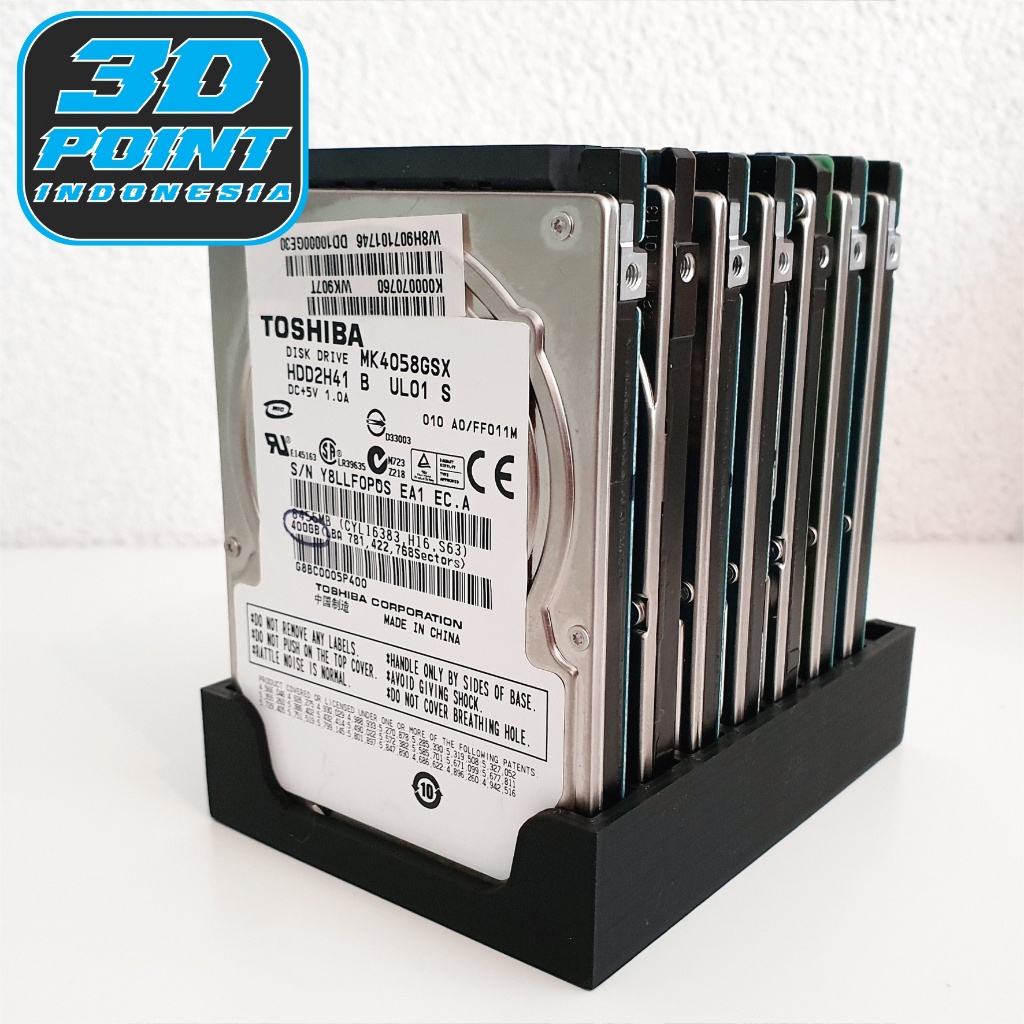 Jual Storage Holder Rak HDD Harddisk 2.5 inch isi 4 6 8 10 Slot ...