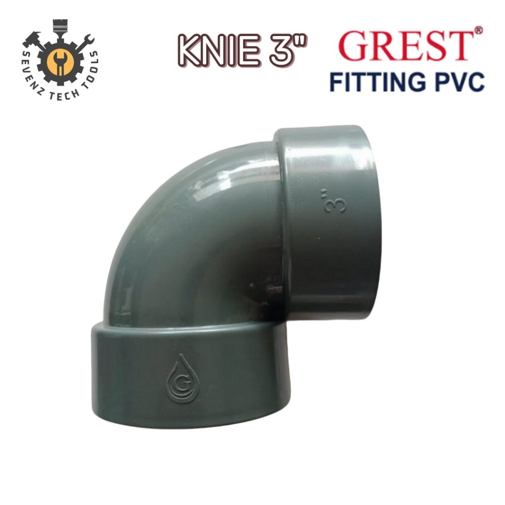 Jual KNIE 3" INCI PVC GREST FITTING PVC ELBOW KNEE/L 3" GREST | Shopee ...