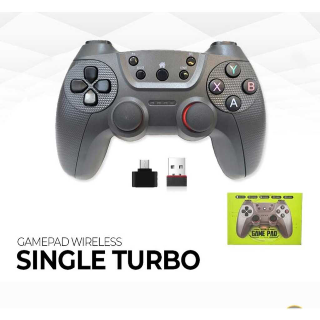 Jual gamepad joystick wireless 2.4GHz Turbo game controller di laptop ...