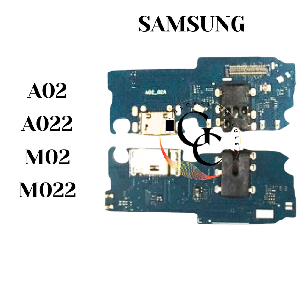 Jual Flexible Connector Charger Samsung A02 A022 M02 M022 Handsfree+Mic ...