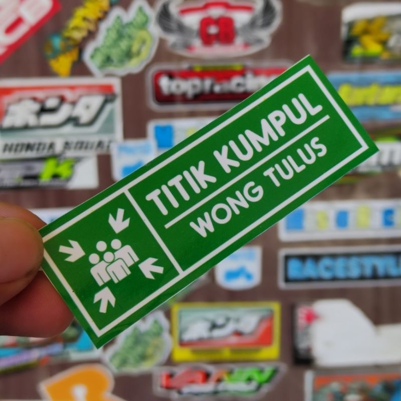 Jual stiker titik kumpul wong tulus kotak | Shopee Indonesia