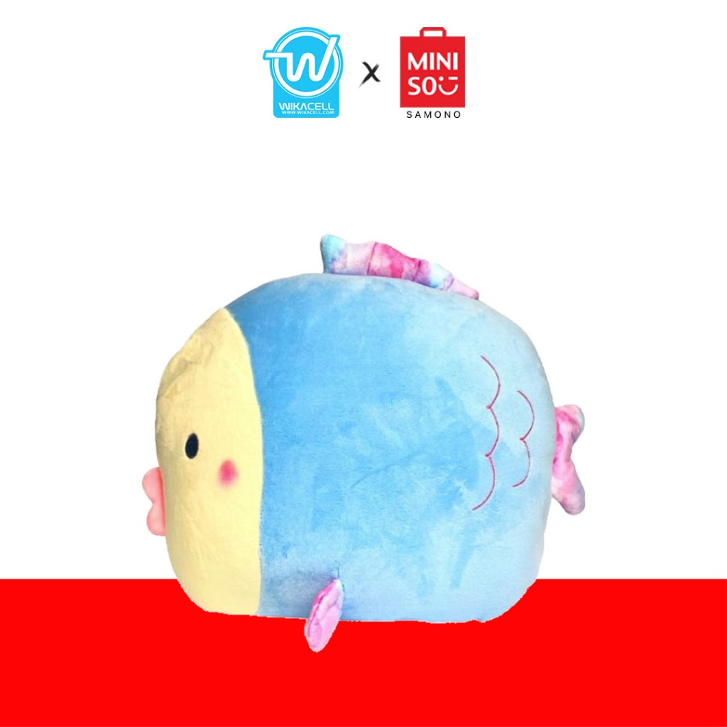 Jual Miniso Fish Pillow - Blue/Bantal Ikan Miniso - Biru | Shopee Indonesia