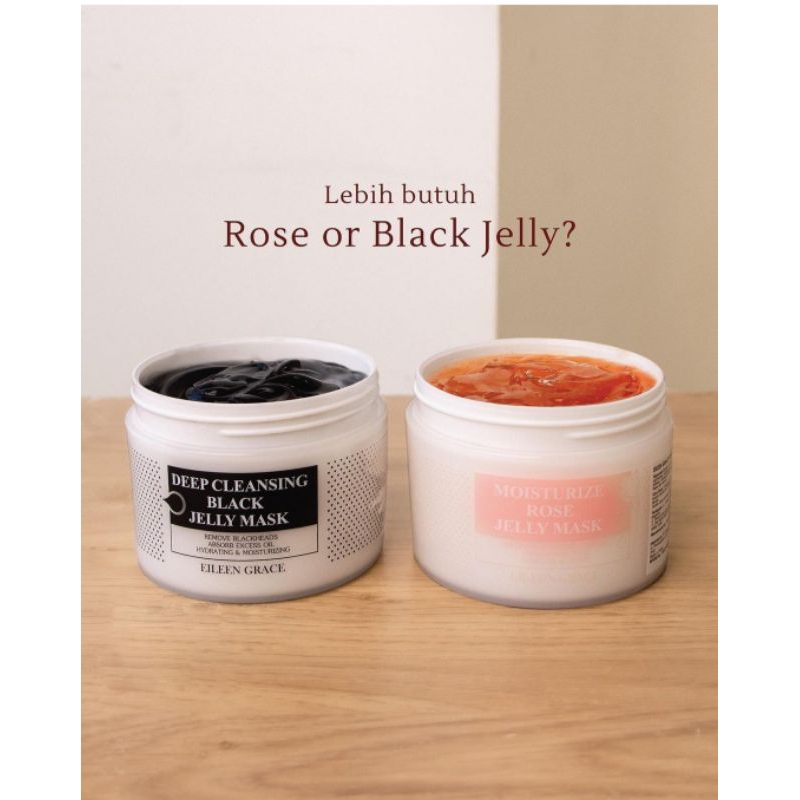 Jual READY!! SALE!! Rose Jelly Mask + Black Jelly Mask 300ml by EILEEN ...