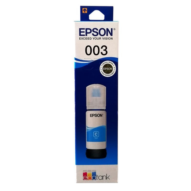 Jual Tinta Epson T003 Cyan T 003 003C Original Cartridge Ori Resmi Asli ...