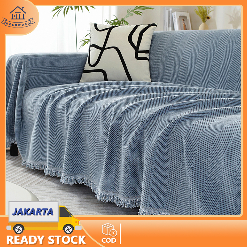 Jual DESOWOCO Cover Sofa sofa cover sarung sofa throw blanket Selimut sofa Motif Nordic Blanket ...