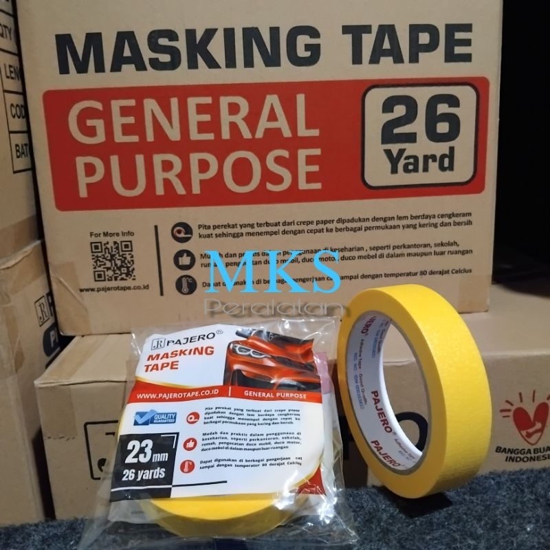 Jual Pajero Tape | Masking Tape General Purpose 1" x 26 Yard | Lakban ...