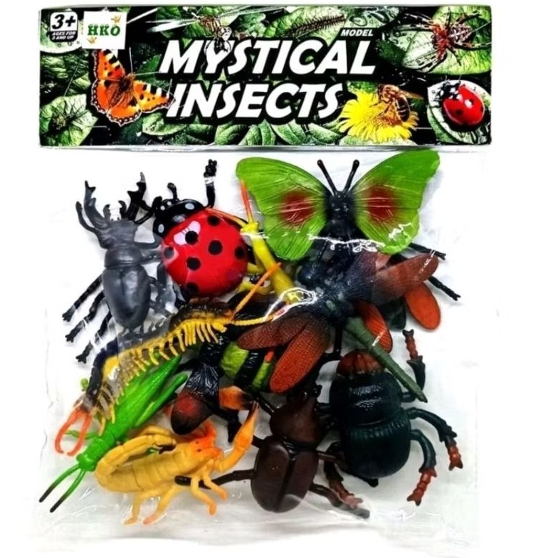 Jual Mainan Serangga Karet Mystical Insect Isi 12 Pcs | Shopee Indonesia