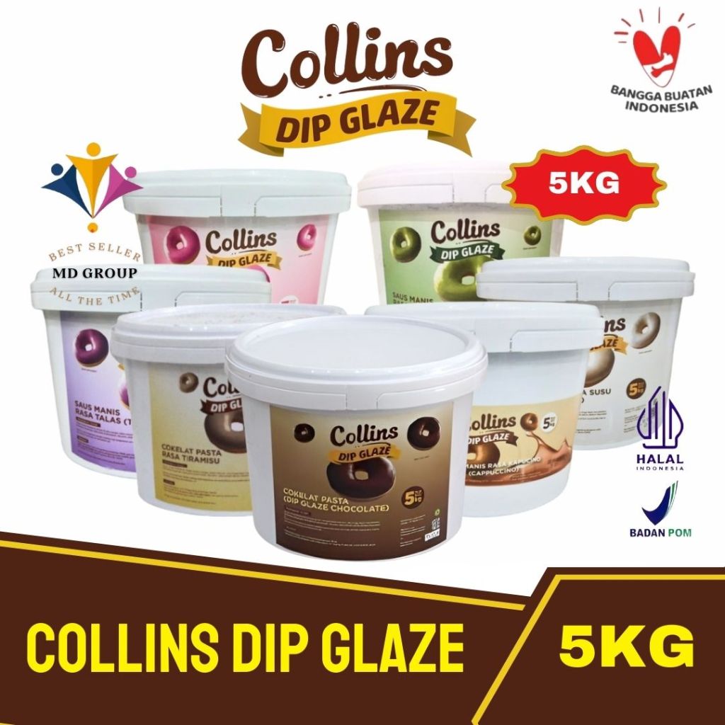 Jual COLLINS DIP GLAZE 5KG ANEKA RASA | Shopee Indonesia
