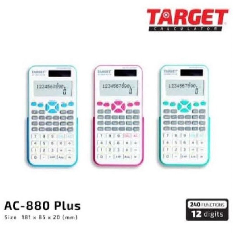 Jual Scientific Calculator TARGET AC-880 PLUS | 249 functions ...