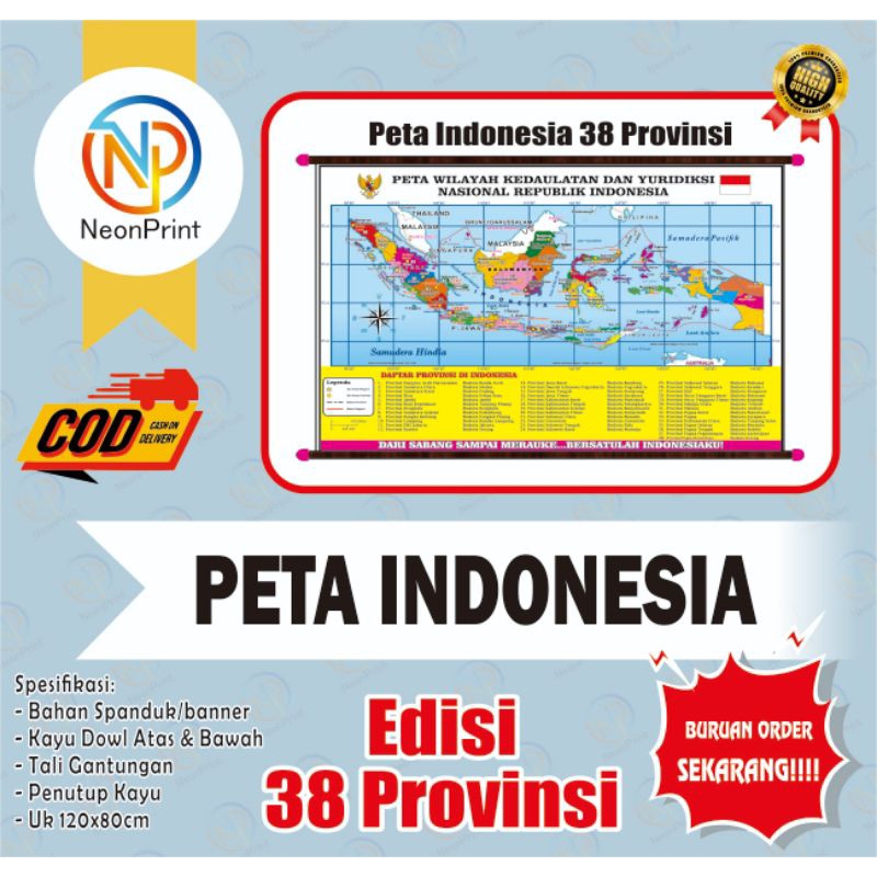 Jual PETA INDONESIA | DUNIA | DLL I DOWL 120X80CM | MURAH | Shopee ...