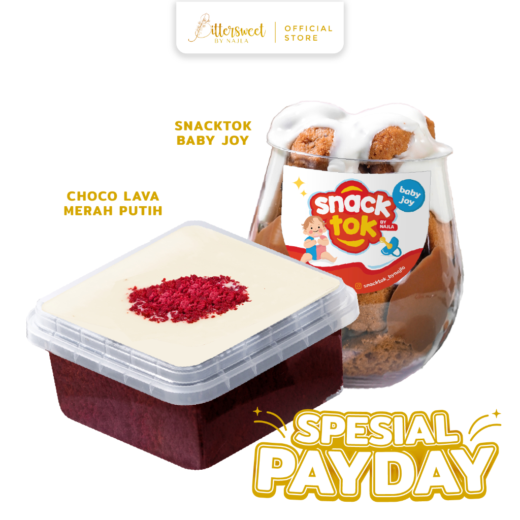 Jual [ Live ][CB]Choco Lava Merah Putih + Snacktok Baby Joy | Shopee ...