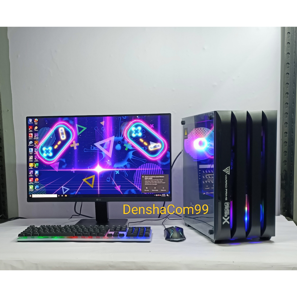 Jual Pc Gaming Editing Core i7-4790 + VGA GTX-1650 DDR6 - Monitor 24inc ...