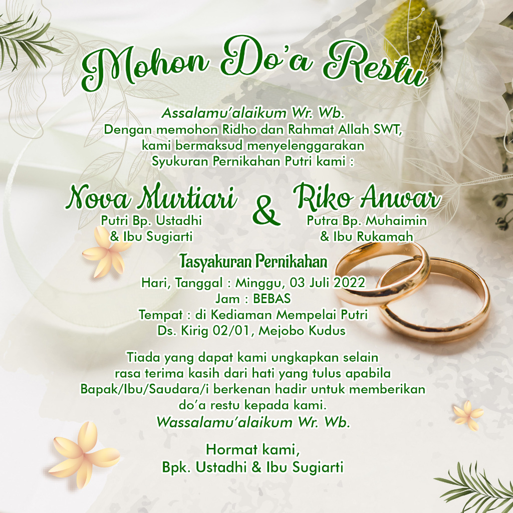 Jual Jasa desain samir undangan pernikahan | Shopee Indonesia