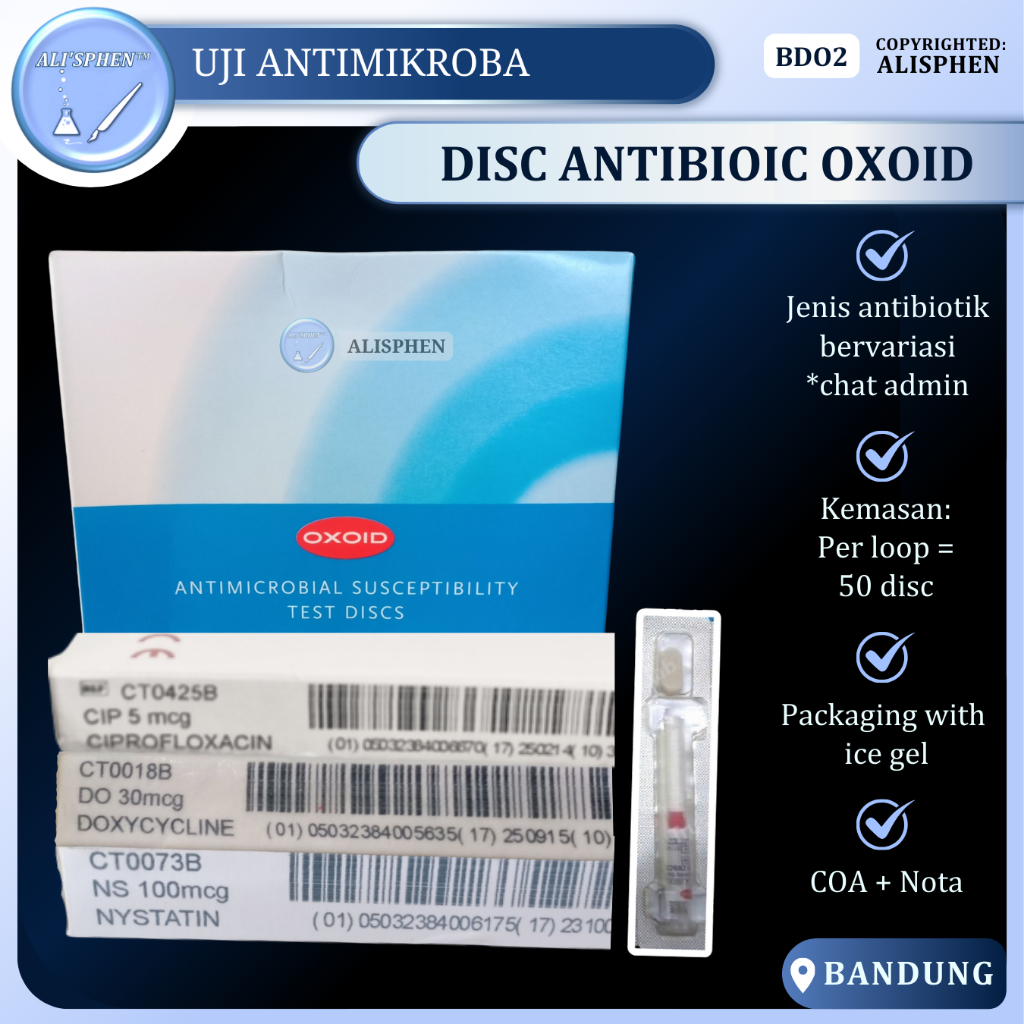 Jual [BDO2] Disc / Cakram Isi Antibiotik | OXOID | Antimicrobial ...