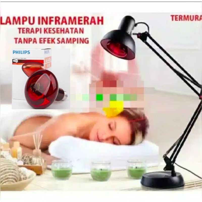 Jual Lampu Infrared Philips 100 Watt Lampu Terapi Kesehatan Alat ...