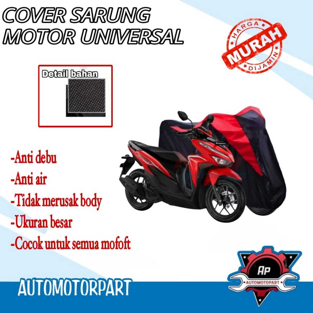 Jual Sarung Motor Vision Original Berkualitas Tahan Air Dan Debu ...