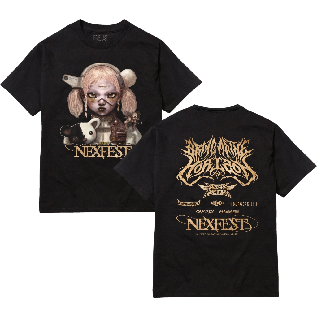 Jual T-Shirt BMTH Nexfest Kaos Musik Lengan Pendek | Shopee Indonesia