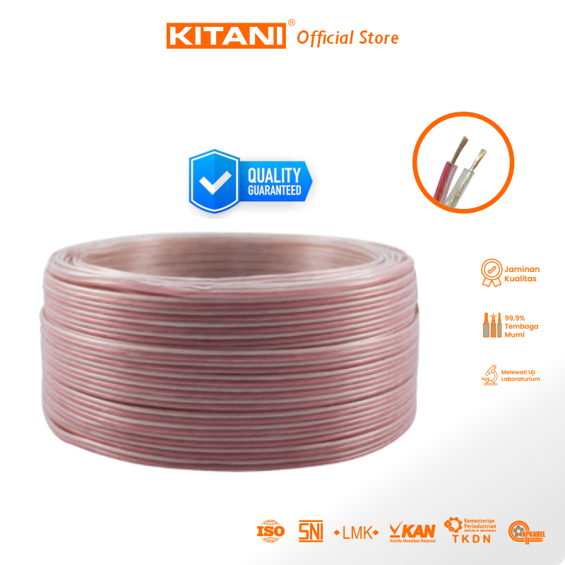 Jual KITANI - Transparan 2×50 - 50 Meter – Kabel Audio Video | Shopee ...