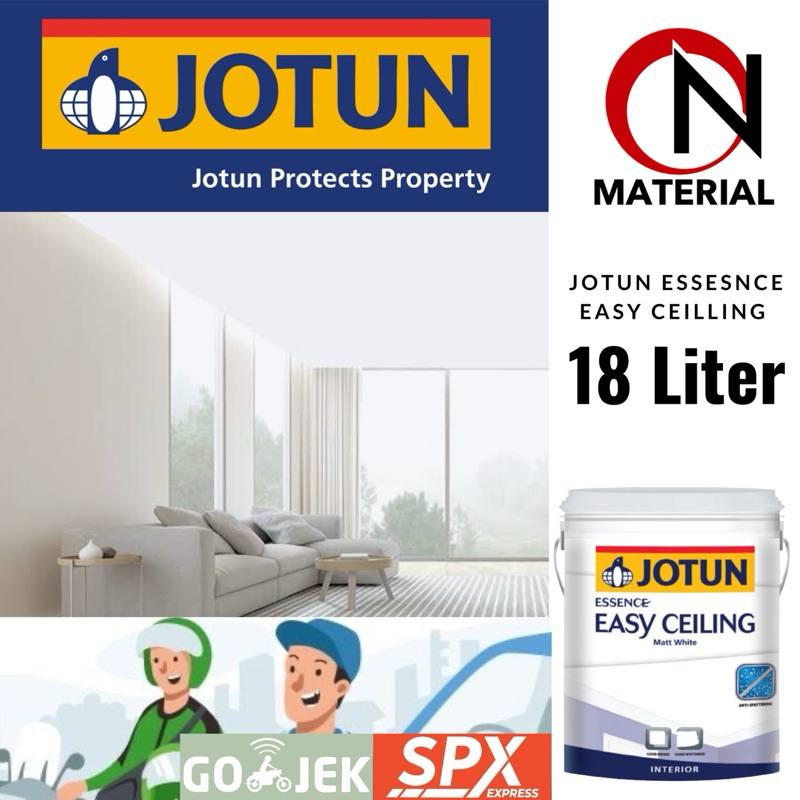 Jual CAT PLAFON JOTUN EASY CEILLING 18 Liter MATT WHITE / CELESTIAL ...
