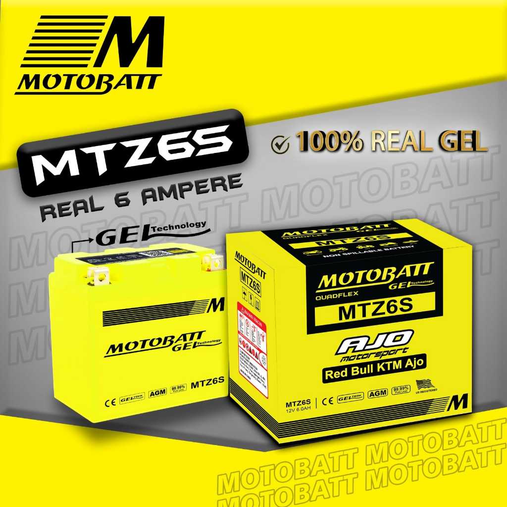 Jual AKI GEL HONDA BEAT KARBU - MOTOBATT MTZ6S - 12V6AH ( UPGRADE AMPERE ) ORIGINAL | Shopee ...