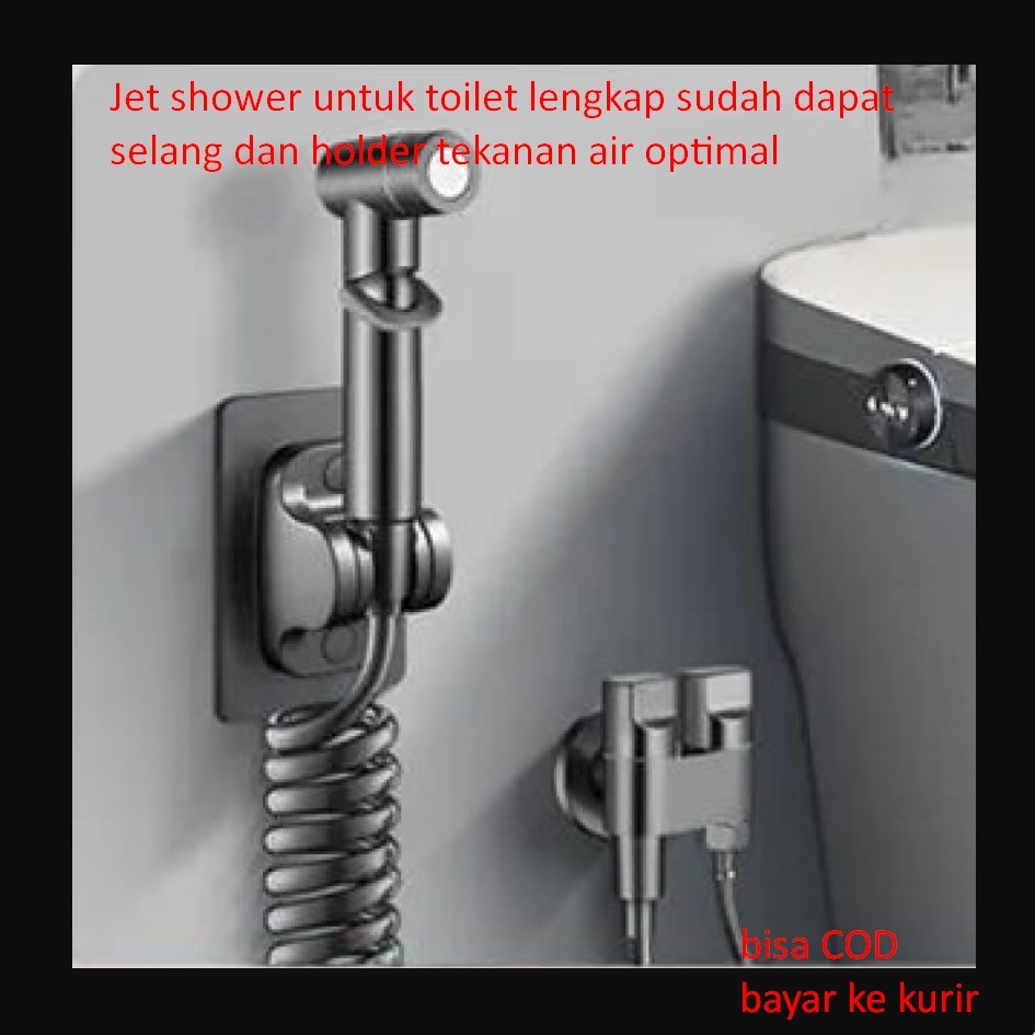 Jual Jet shower untuk toilet lengkap sudah dapat selang dan holder ...