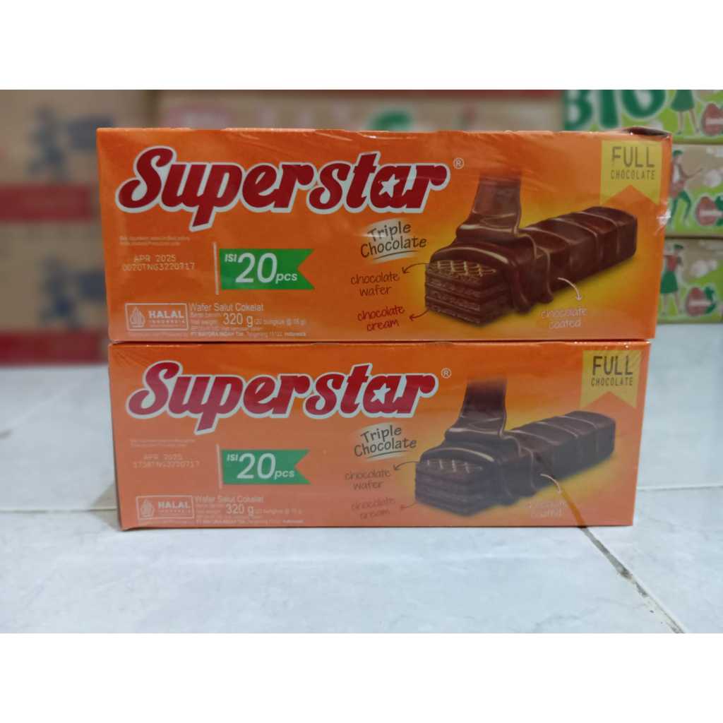 Jual Superstar - Wafer Super Star - Wafer Berbalut Krim Cokelat ...