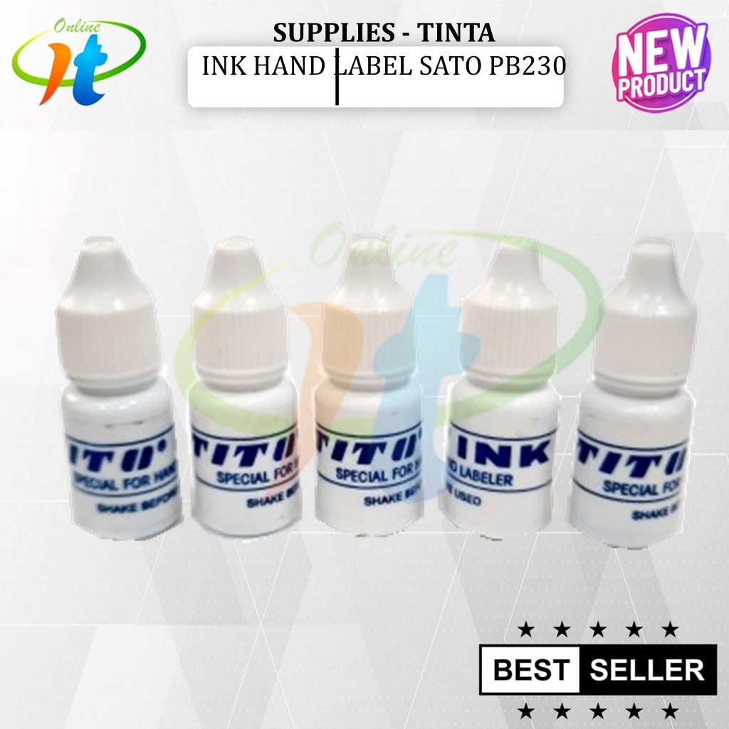 Jual Tinta Mesin Labeller TITO INK Sato PB230 Handlabel Price Label ...