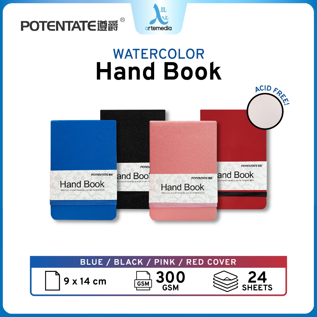 Jual Potentate Handbook 9x14cm Watercolor Journal Paper Book | Shopee ...