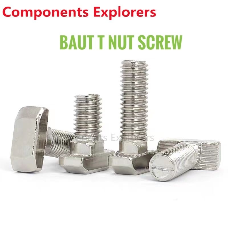 Jual Baut T Nut M5 M6 M8 Hammer Head Bolt Screw Flange Aluminium ...