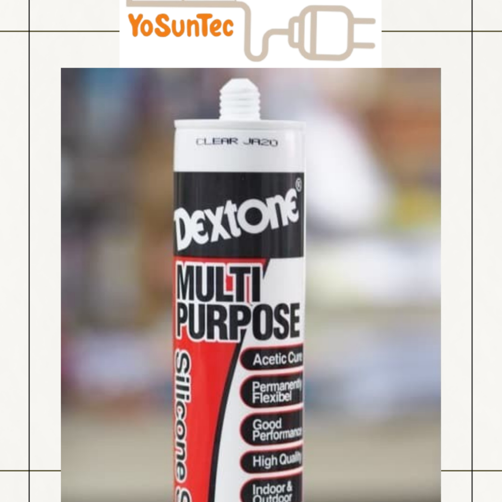Jual Lem Sealant Tabung Dextone Sealent Silicone BLACK WHITE CLEAR ...