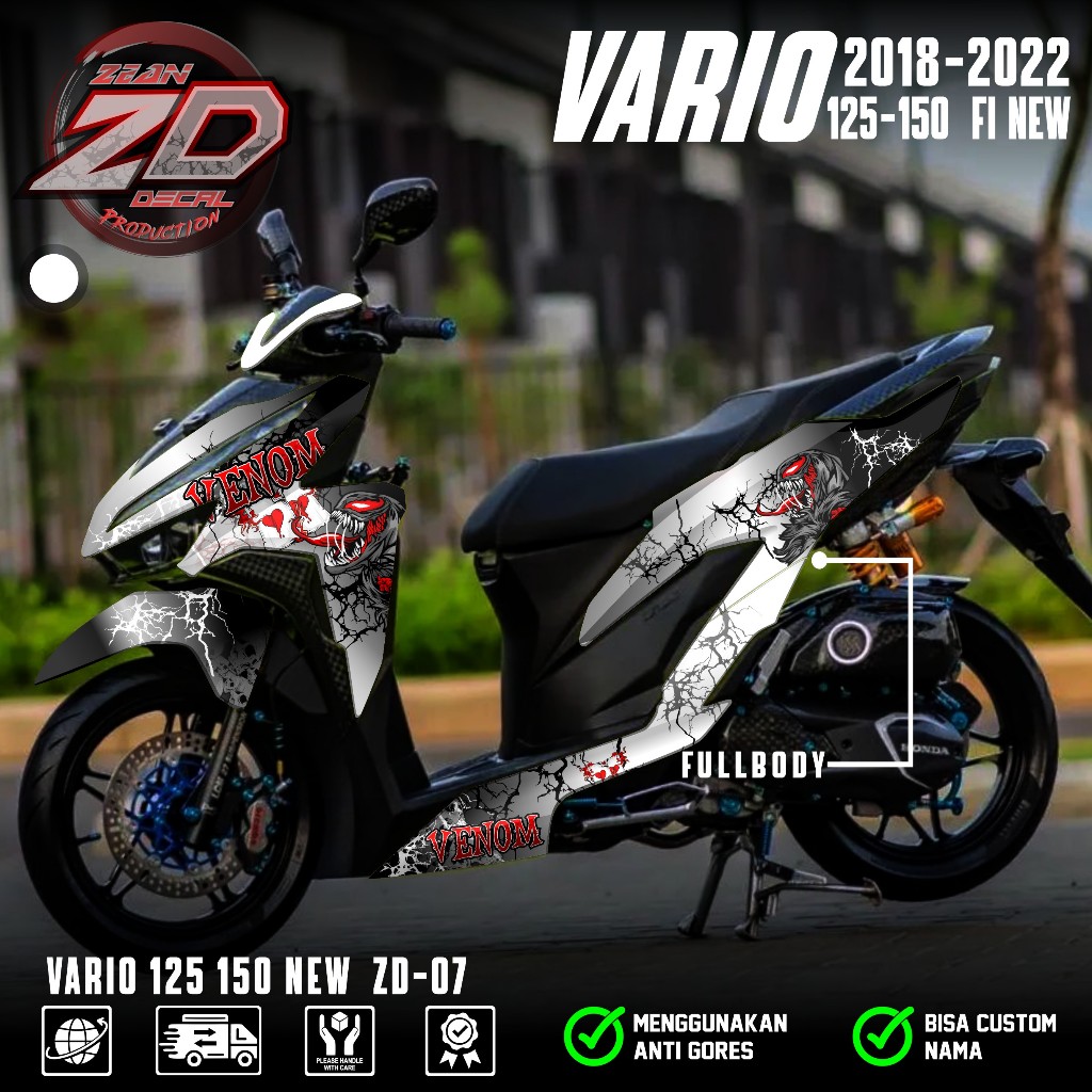 Jual (COD) TERBARU Decal Sticker Honda Vario New 125 150 Full body - Stiker Skotlet Modifikasi ...