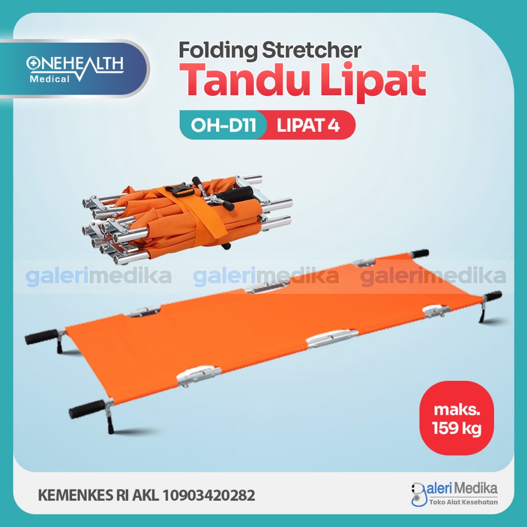 Jual Tandu Lipat 4 OneHealth OH-D11 / OH D11 Folding Stretcher Tandu ...