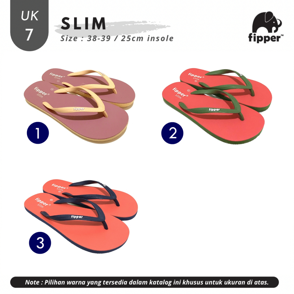 Jual Fipper Slim Sendal Jepit Wanita UK 7 (size 38 39) | Shopee Indonesia