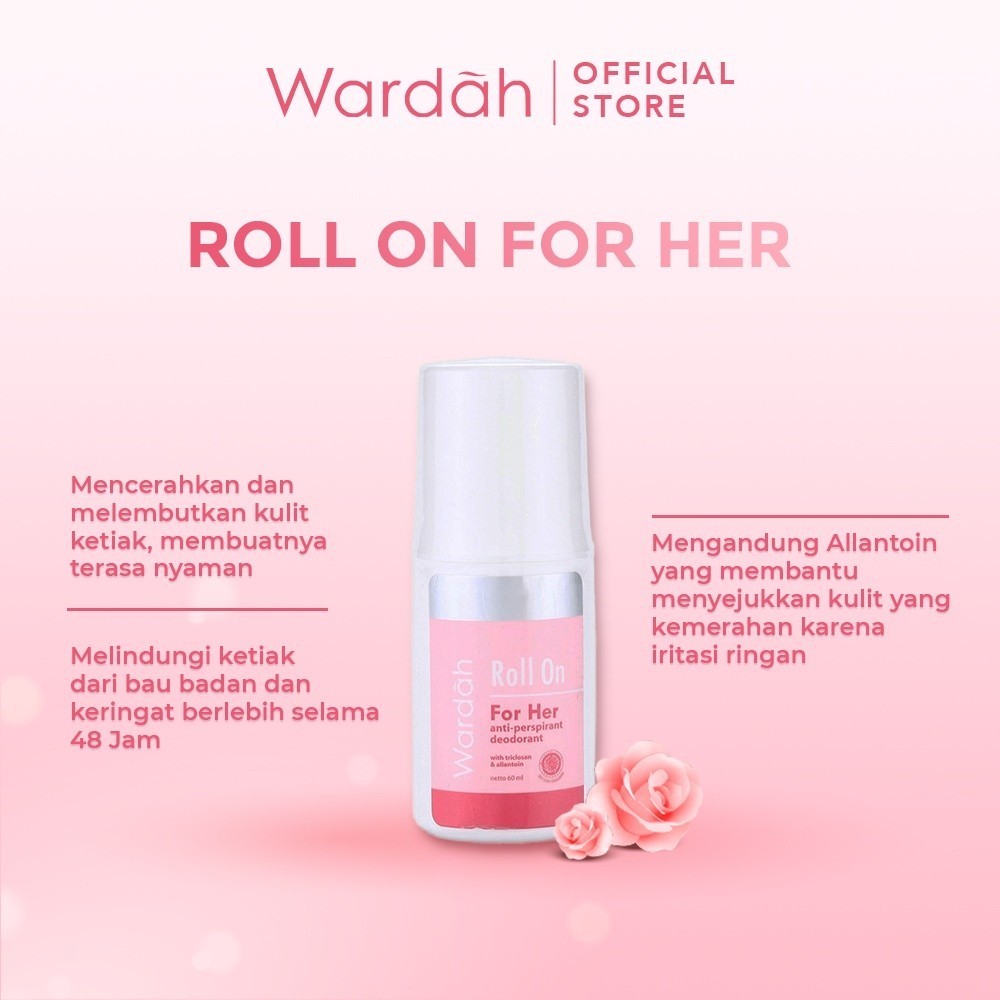 Jual 𝐑𝐀𝐃𝐘𝐒𝐀 - Wardah Dermascalp Expert Roll On For Her 60 ml - Deodoran ...